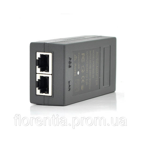 POE інжектор 48V 0.5A Voltronic 15.4Вт Ethernet 10/100Мбіт/с IEEE802 ...