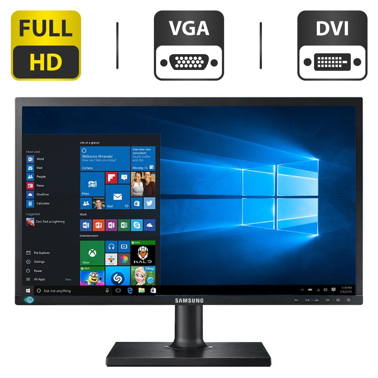 Монітор Samsung SyncMaster S24E650XW / 24" (1920x1200) PLS / VGA, DVI ...