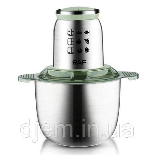 Измельчитель блендер RAF R 7002 чоппер электрический для кухни с металлической чашей 3л DF-668 ...