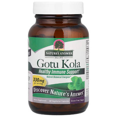 Готу кола Nature's Answer Gotu Kola, Healthy Immune Support 330 mg 60 ...