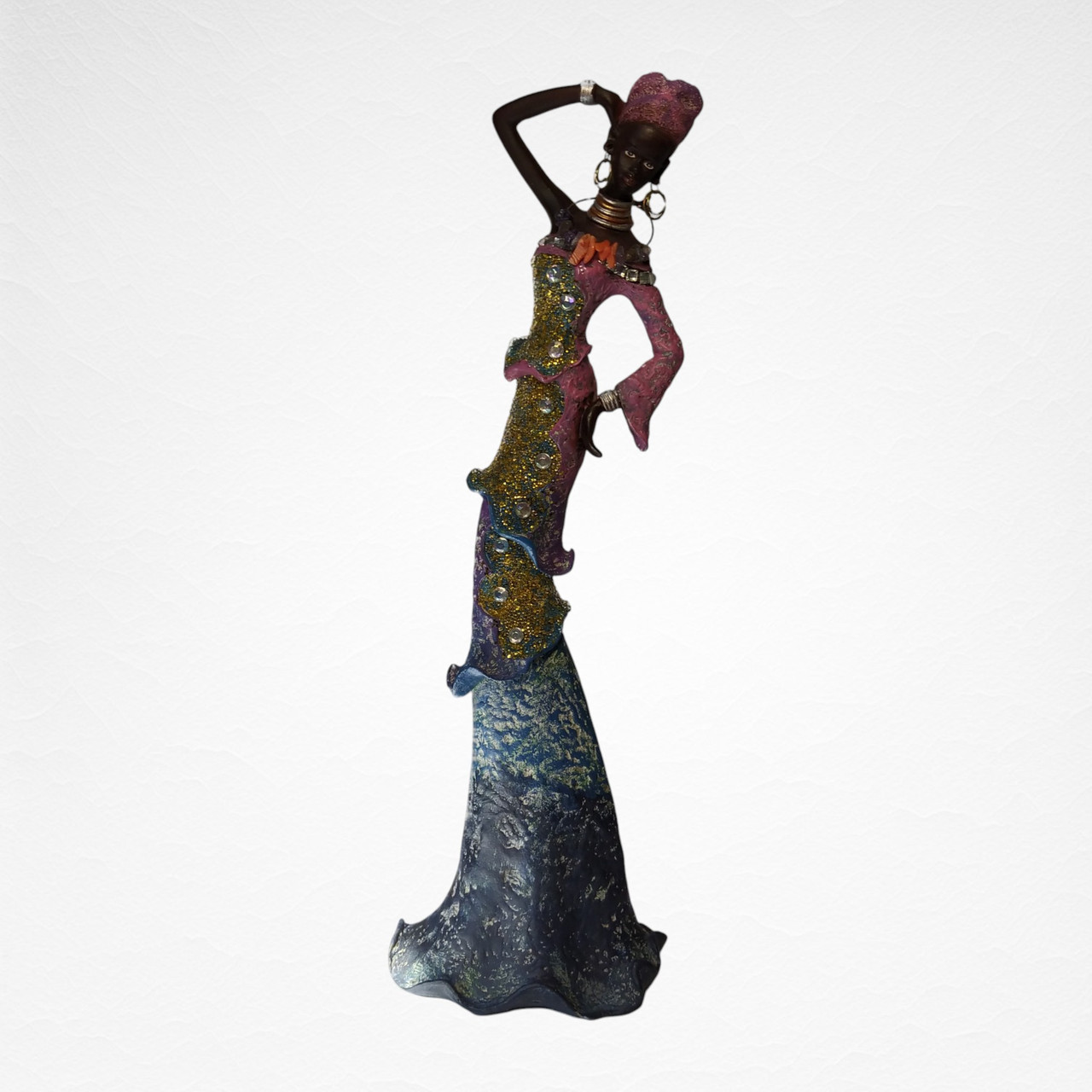 Статуетка Африканка у сукні Африканська дівчина фігурка Id 2398384897