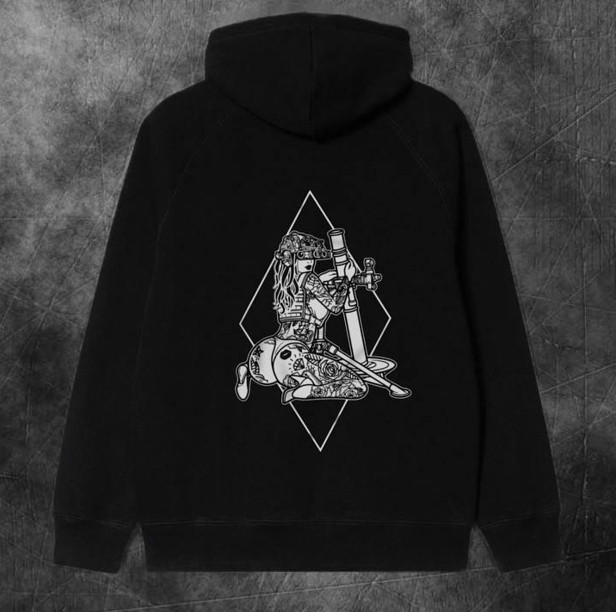 Тактича кофта худі на флісі Sunset Goons чорна Мілітарі худі чорне ...