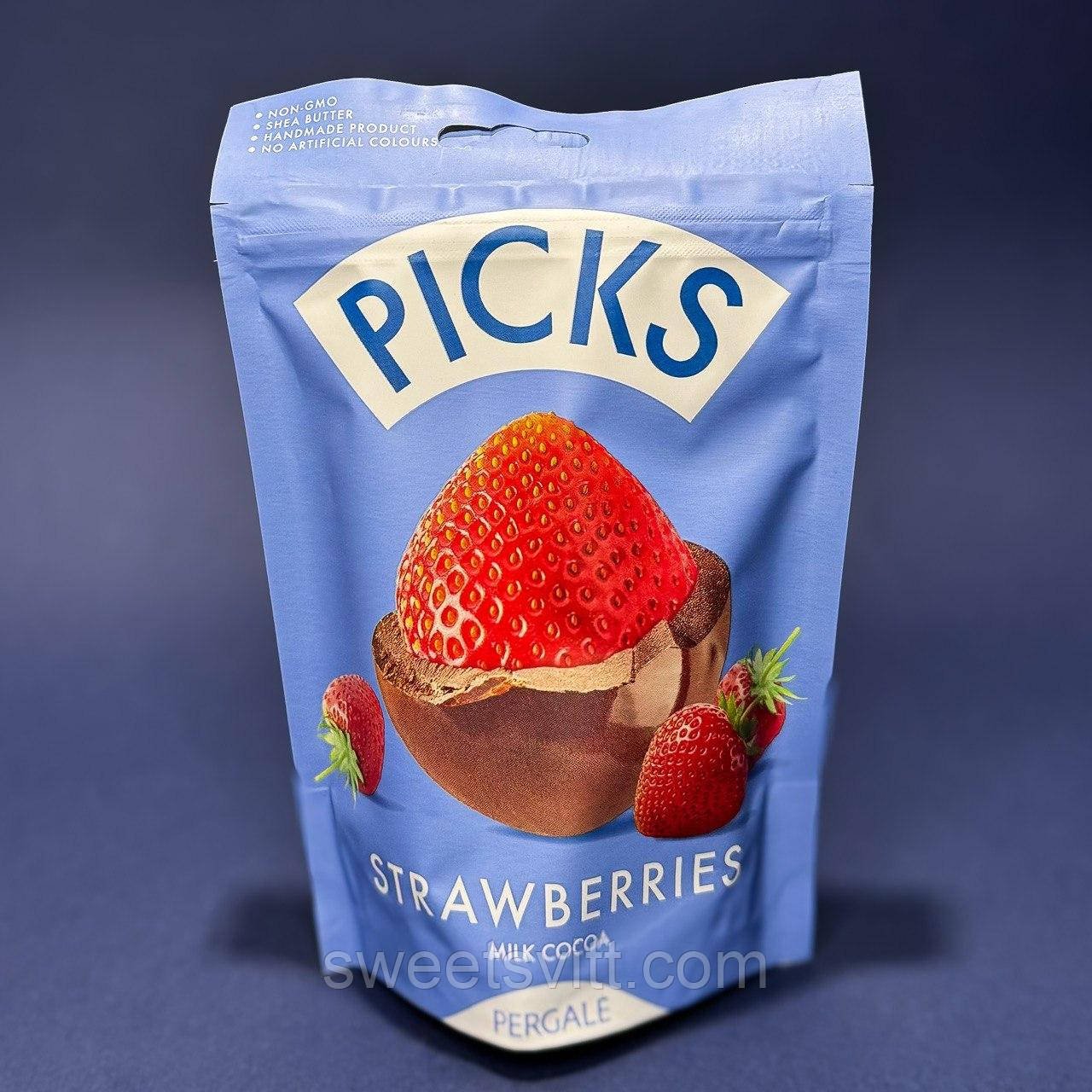 Полуниця в шоколаді Picks Strawberry Milk Chocolate 90 г (ID#2399851319 ...