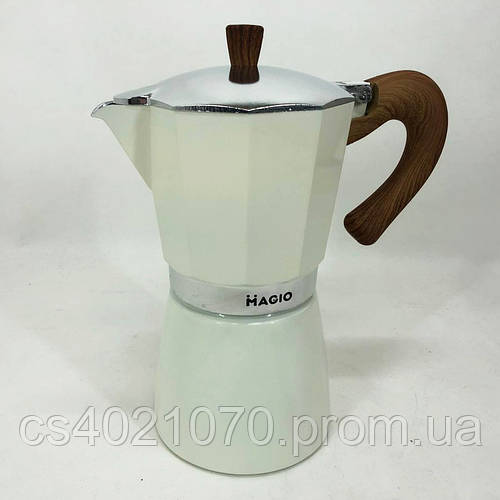 Гейзерная кофеварка Magio MG-1009 450 мл, гейзерная турка для кофе, кофеварка гейзерного типа ...