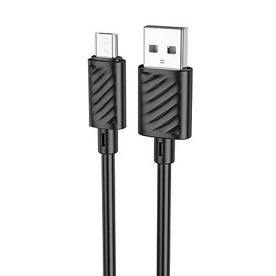 Кабель HOCO X88 Gratified charging data cable for Micro Black ...