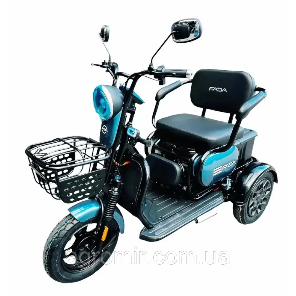 Електротрайк Fada Oldi Max 1100W бірюзовий: стильний і потужний вибір ...