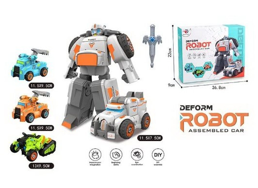 Машинки-трансформери 4 штуки, викрутка "Deform Robot" (ID#2402441845 ...