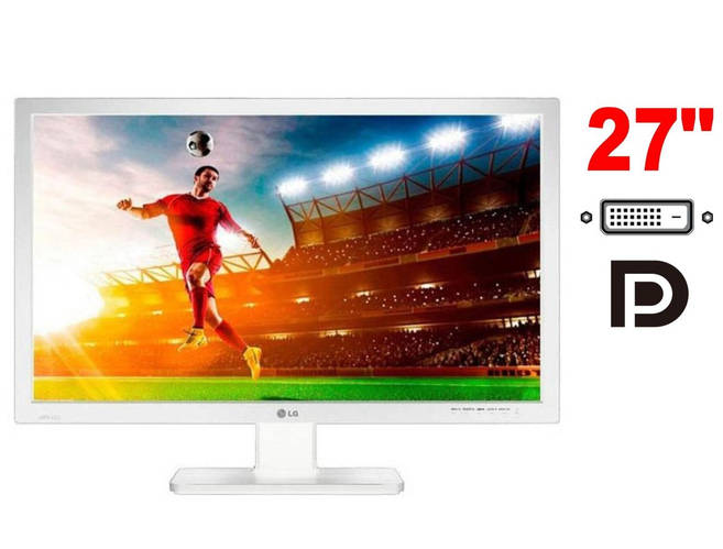 Монітор LG 27MB65PY-B / 27" (1920x1080) IPS / 1x DP, 1x VGA, 1x DVI, 1x USB Type-B, 2x USB 2.0 ...