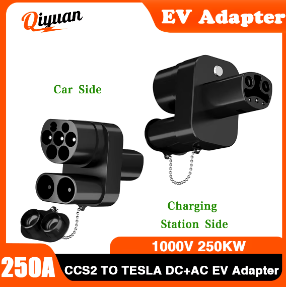 Перехідник CCS2 TO NACS Model 3/X/Y/S 250A DC+AC 32A (ID#2403610370 ...