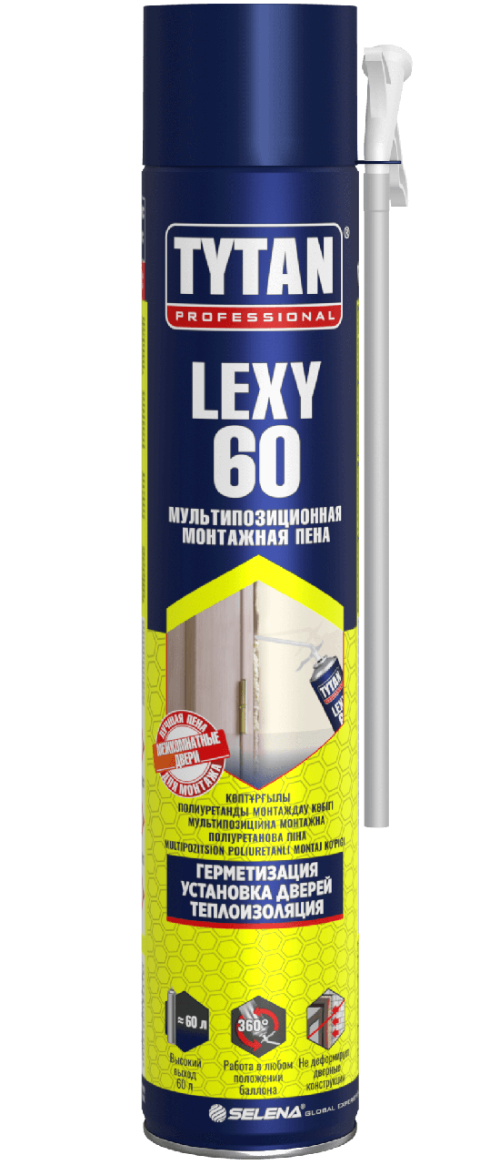 Піна монтажна Tytan PROFESSIONAL Lexy 60 всесезонна STD B3 750 мл (ID ...