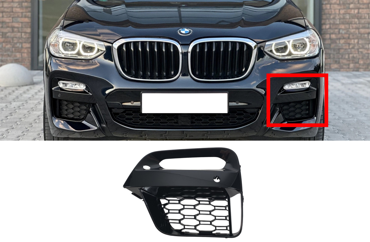 Решітка в бампер (LH) для BMW X3 G01 / X4 G02 (M-Paket) 51118098829 (ID ...