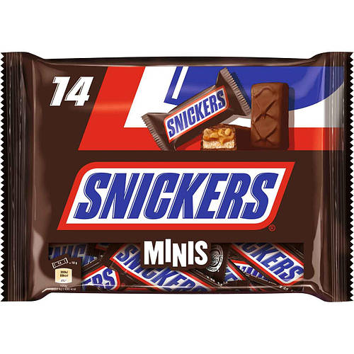 Набор цукерок Snickers Minis 14шт 275г (ID#2405009489), ціна: 184.10 ...