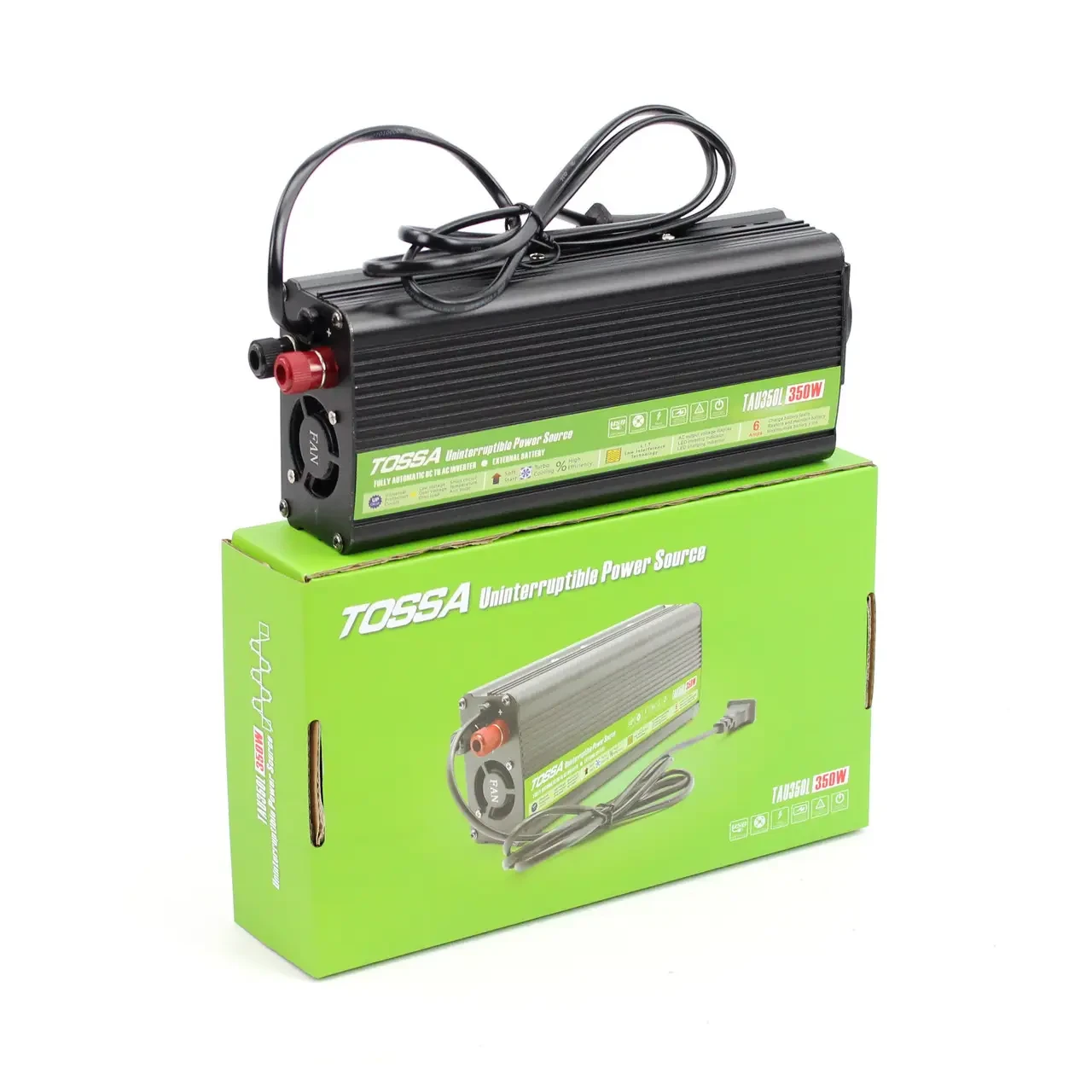 Преобразователь напряжения (инвертор) 12-220V 350W Tossa TAU350L с функцией UPS Инверторный ...