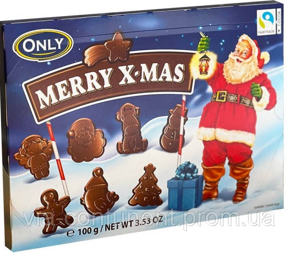 Шоколад молочний Only Merry X-Mas 100 г (ID#2405809626), ціна: 110 ...