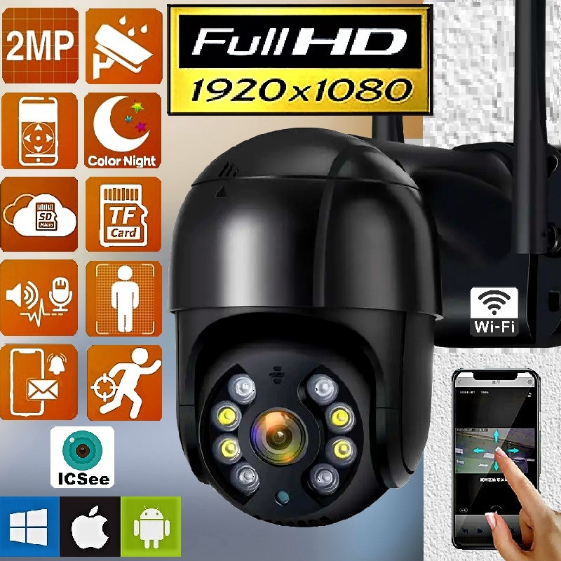 Уличная IP WIFI 3Мп IP66 камера видеонаблюдения PTZ-А8 с удаленным ...