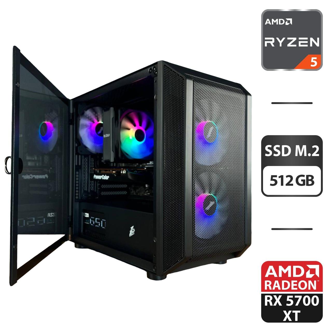 Збірка під замовлення: 1stPlayer D3-3F2-Plus Black Tower / AMD Ryzen 5 ...