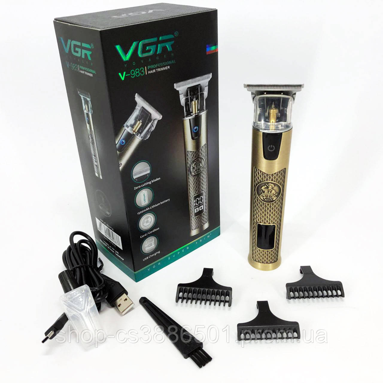 Беспроводная электробритва VGR V-983, Профессиональная бритва-машинка для YV-995 стрижки волос ...