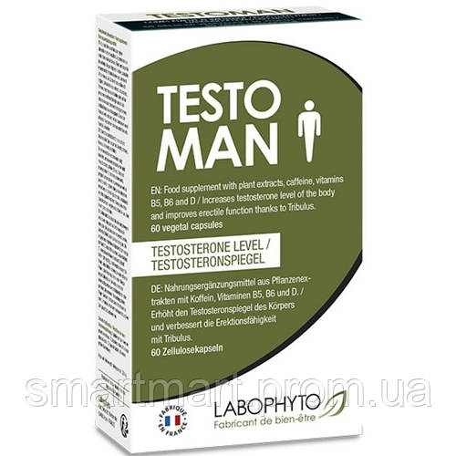 Препарат для мужчин TestoMan Testosterone Level Up 60 капсул Labophyto ...