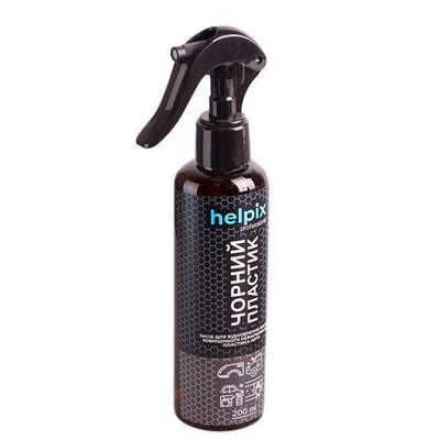 Восстановитель пластика Helpix черный для авто и мебели 200 мл для восстановления цвета и блеска ...