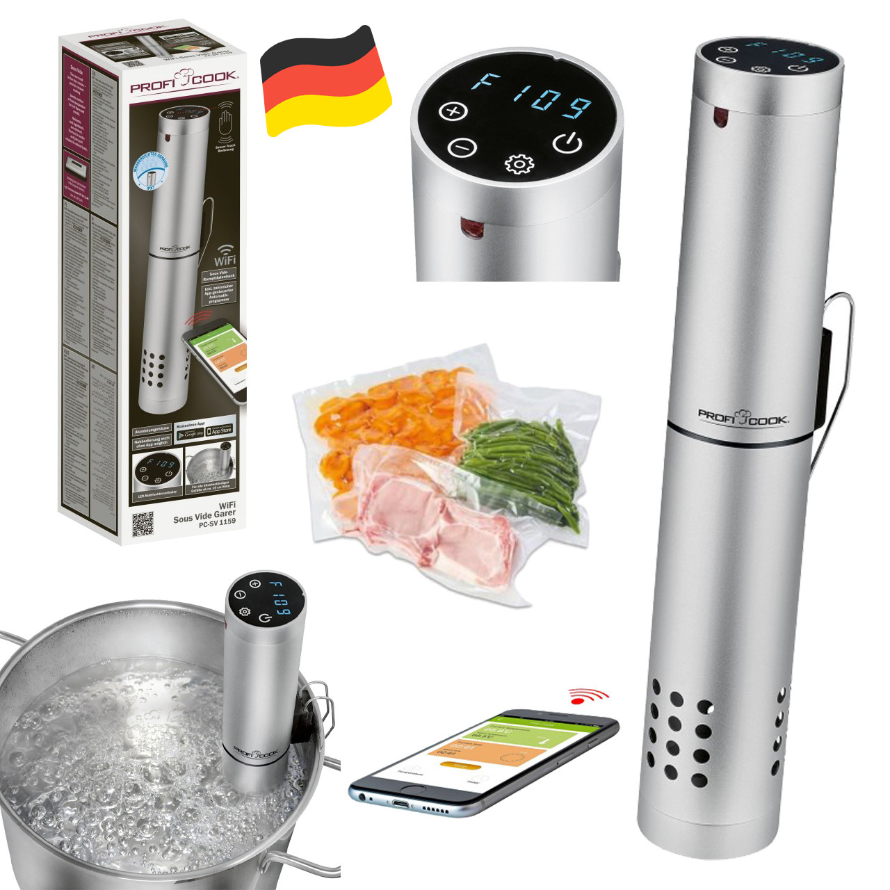 Ваккумная печь, аппарат Су-Вид Profi Cook PC-SV 1159 Sous Vide УЦЕНКА ...
