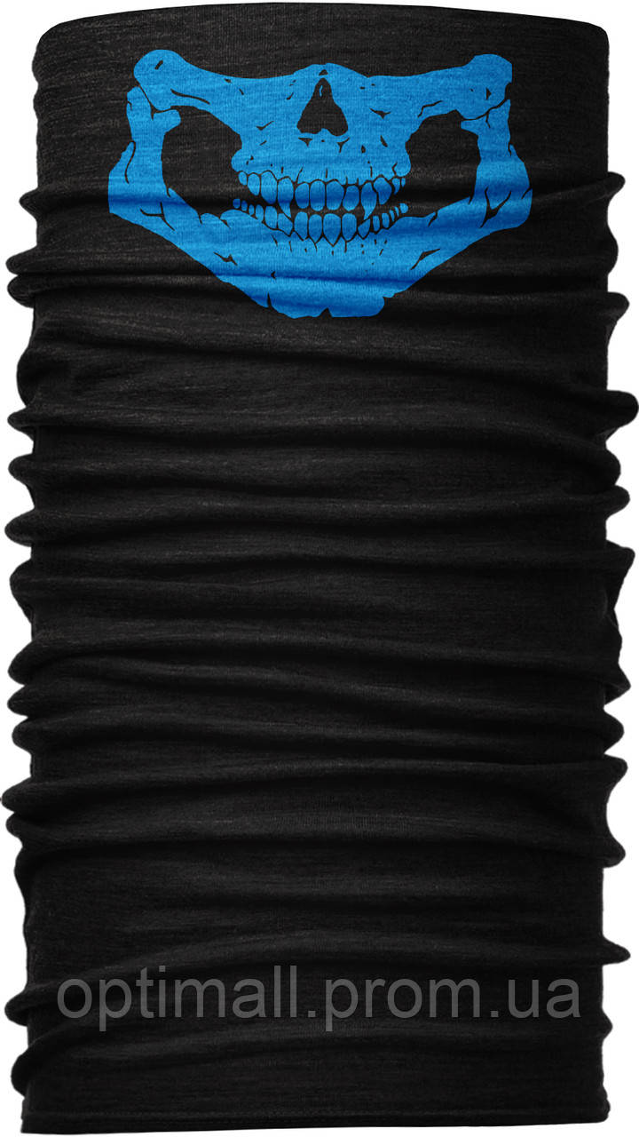 Бандана-трансформер (Бафф) Щелепа синя Чорний (BT118), 132009 - 767 (ID ...