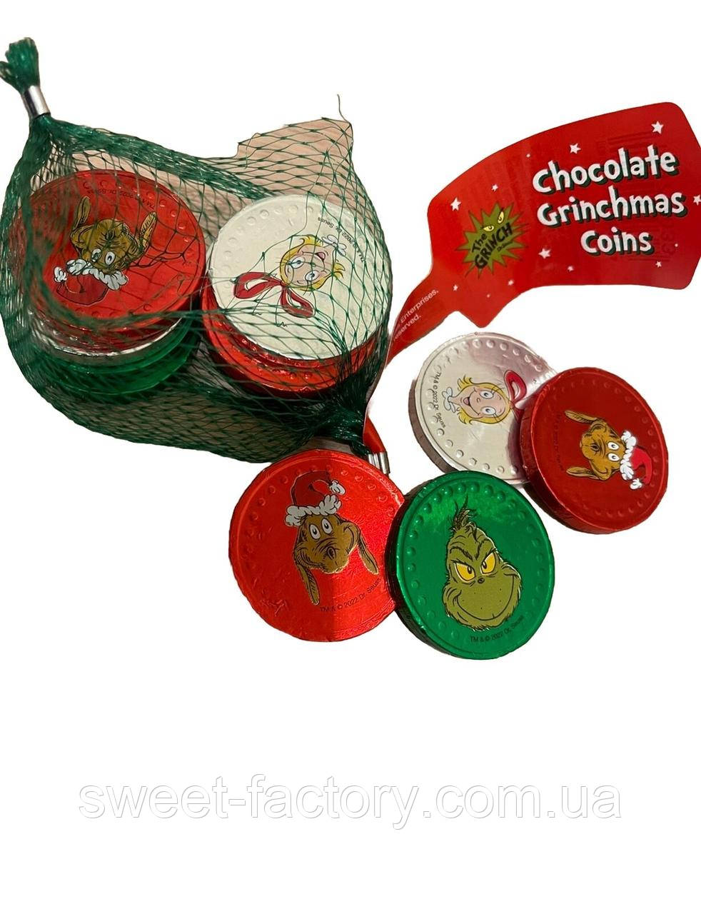 Шоколадні монети Grinchmas Chocolate Coins 86g: продаж, ціна у ...