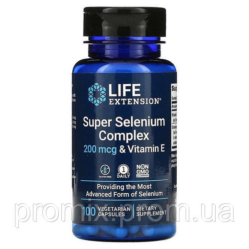 Комплекс Селен и Молибден Life Extension Super Selenium Complex 100 Veg ...
