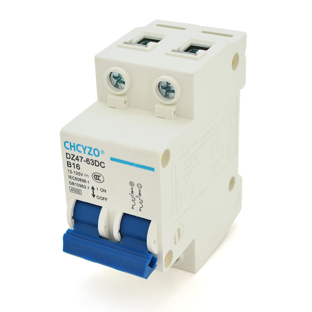 Автоматический выключатель CHCYZO DZ47-63DC-B16, 2P, 16A, 12-125V (ID ...