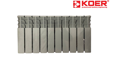 Біметалевий радіатор опалення KOER MAXI 350*110 Чехія (дві конвектори) Секційні батареї для ...