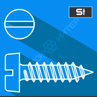 DIN 7971 сталь Шуруп по дереву з циліндричною головкою купити в Україні ...