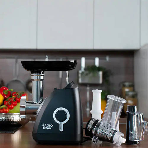 Мясорубка металлическая MAGIO MG-270 2200 Вт, Мясорубки для колбасок, UB-615 Мясорубка крупная ...