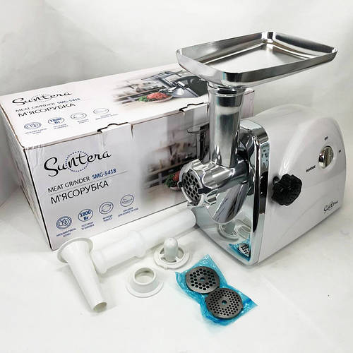Мясорубка Suntera SMG-5418W, электромясорубка для дома, мясорубка с ...