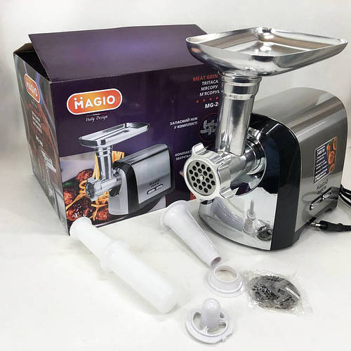 Мясорубка Magio MG-269, 2400 W, мясорубка электрическая металл ...