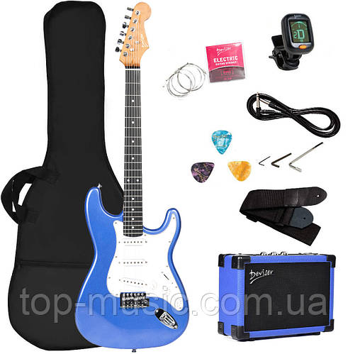 Электрогитара Deviser L-G1 ST BL (комплект с комбо на 15 ват, тюнер ...