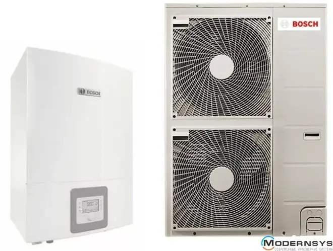 Сплит тепловой насос воздух-вода BOSCH Compress 3000 ODU Split 15 AWES ...