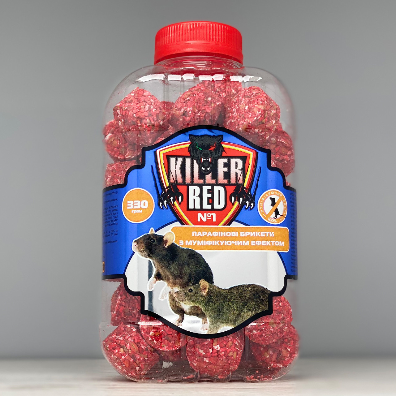 Родентицид Red Killer парафиновые брикеты сыр 330г Фанронг: продажа ...