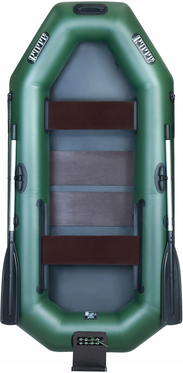 Надувна лодка Ладья ЛТ-250АЕСБТ двомісна гребна з навісним транцем під ...