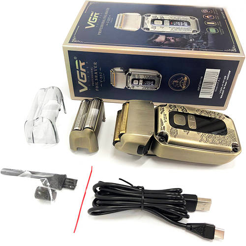 Электробритва для сухого бритья VGR V-337, Машинка для стрижки волос и бритья, AU-261 ...