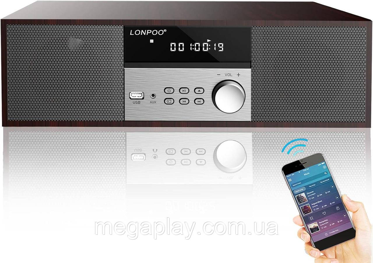 LONPOO LP-816 Компактний стереонабір HiFi CD BT FM USB AUX 40 Вт (ID#2415725468), ціна: 4200 ...