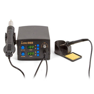 Паяльна станція Lukey 868 фен, паяльник, ціна: 5871 ₴, купити на Prom.ua