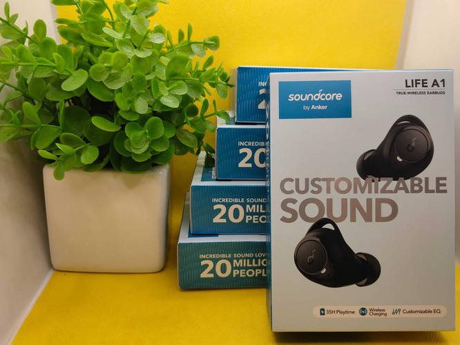 Anker Soundcore Life A1 - наушники для спорта, IPX7, 9/35 ч., 3EQs (ID ...