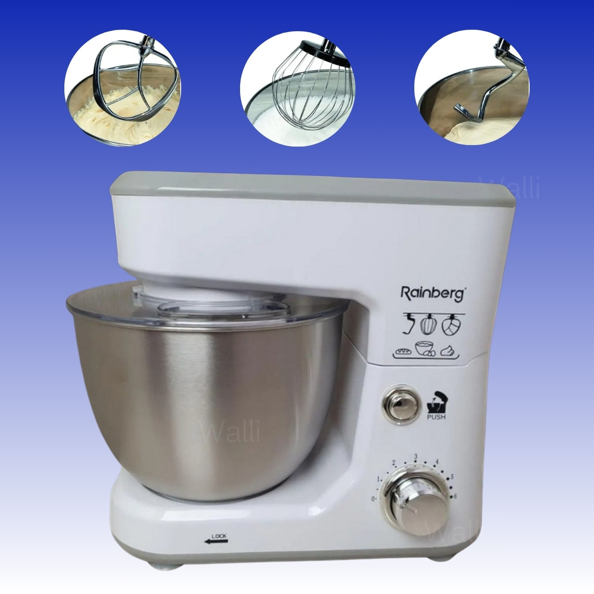 Тістоміс міксер Rainberg 3200 Вт. 5 л German serias! планетарний рейнберг: продаж, ціна у Києві ...