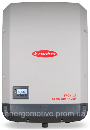 Інвертор мережевий Fronius Symo advanced 12.5-3-M (12,5 кВт, 3 фази, 2 ...