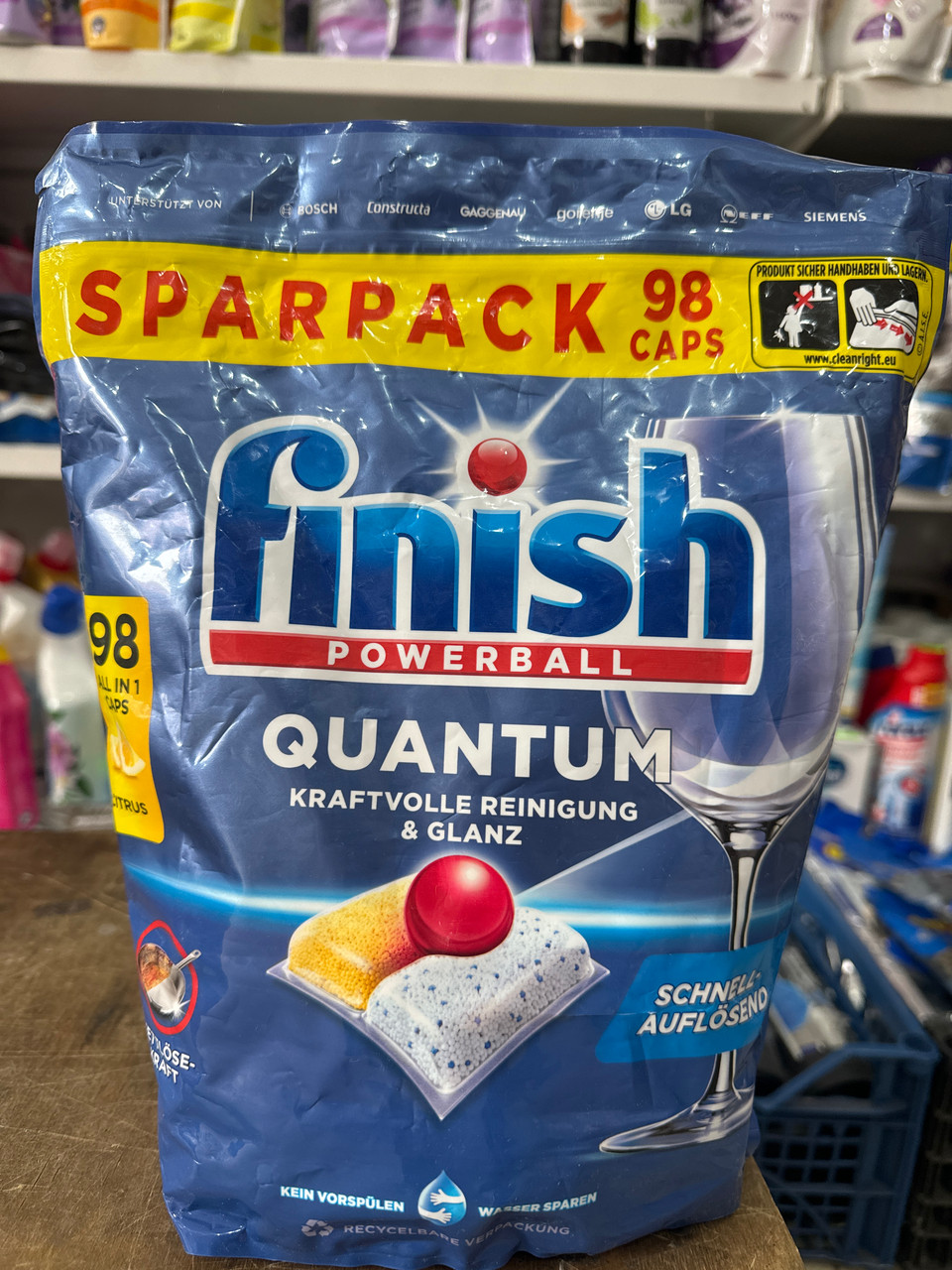 Finish Quantum All in 1 Caps з цитрусом, для потужного очищення та ...