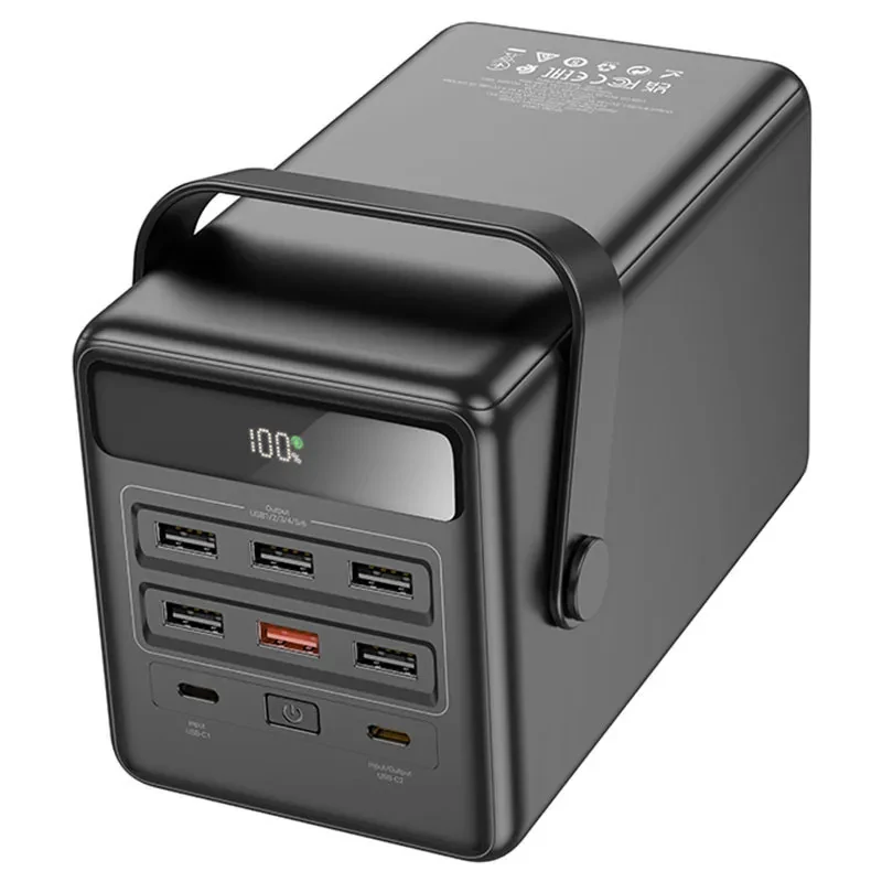 Повербанк большой емкости 100000mAh 22.5W Hoco DB03 Endure с фонариком ...