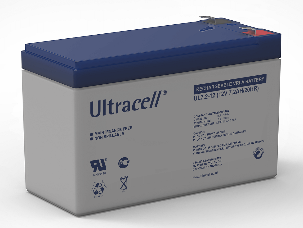 Аккумуляторная батарея Ultracell UL7.2-12 AGM 12V 7.2 Ah VRLA: продажа ...