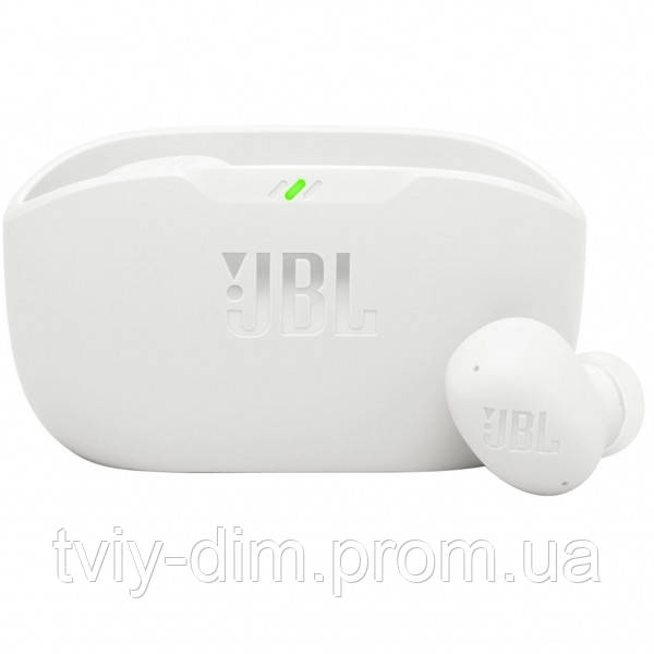 Наушники JBL Wave Buds 2, White, Bluetooth, микрофон, чехол с функцией ...