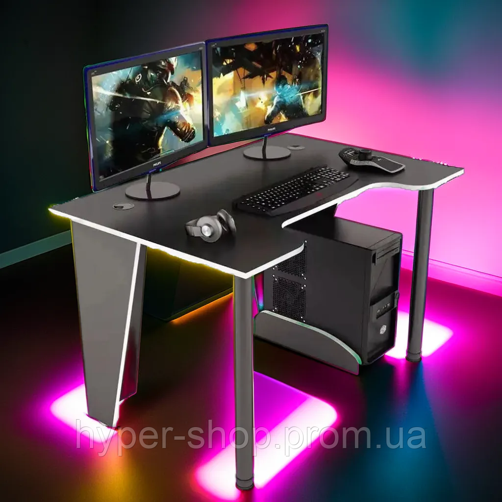 Рабочий стол для игрового компьютера, геймерский игровой удобный стол ...