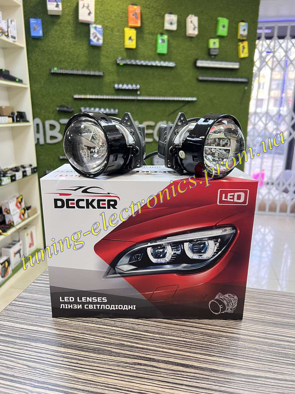 Світлодіодні ТОПОВІ бі-лід лінзи Decker LED BL 3.0" R-10 60 watt 5500k ...