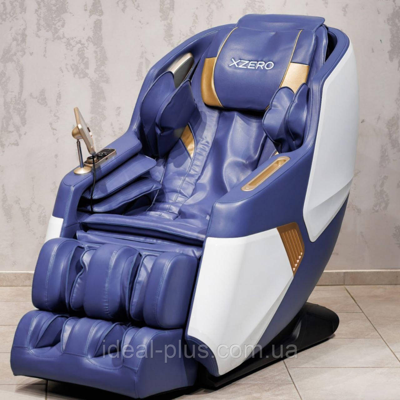 Масажне крісло XZERO X22 SL Premium Blue комфортне крісло для масажу ...